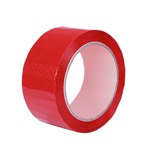 Buy self adhesive red color BOPP 1 inch X 65 meters packing Tapes ...