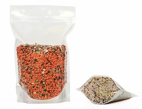 Both Side Transparent Standy Pouches 500 grams - Flexible Laminates ...